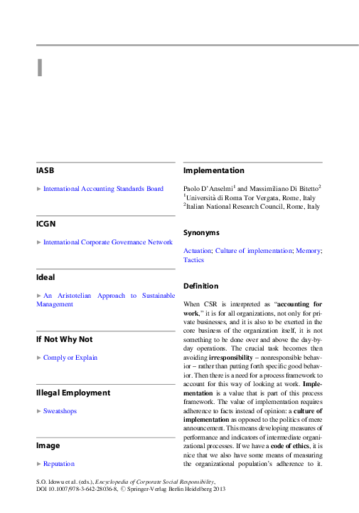 (PDF) Implementation