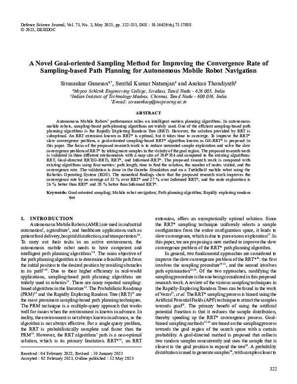 (PDF) A Novel Goal oriented Sampling Method for Improving the Convergence Rate of Sampling based ...