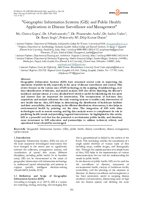 (PDF) Geographic information systems