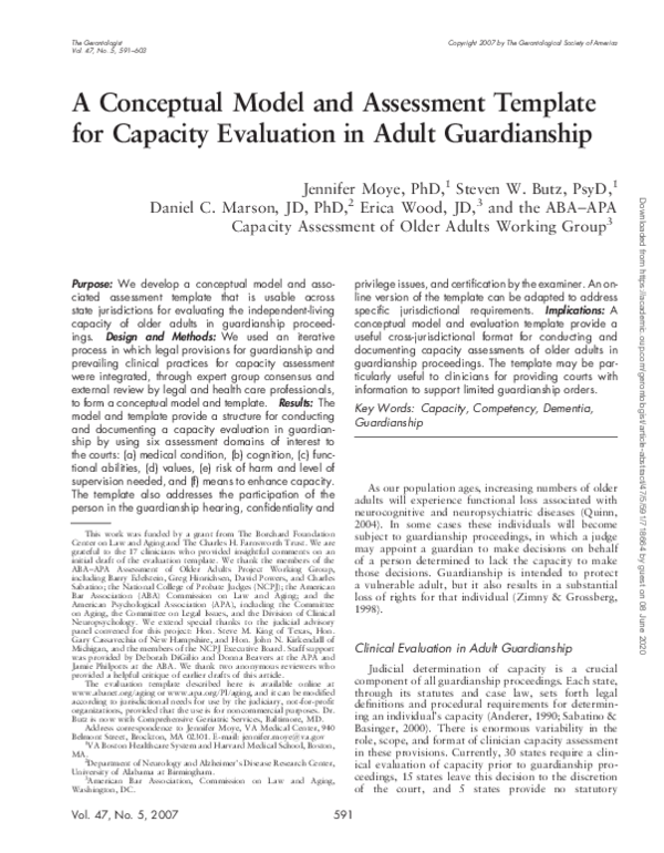 (PDF) A Conceptual Model and Assessment Template for Capacity ...