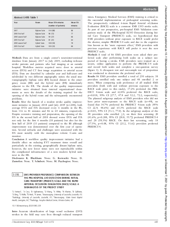 (PDF) E-096 EMS provider preference comparison between the pre-hospital ...
