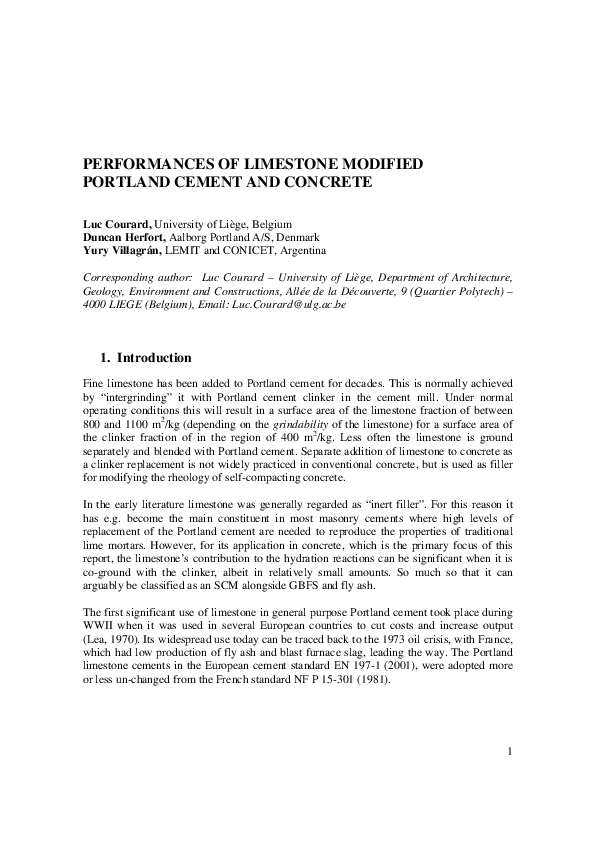 (PDF) Limestone Powder