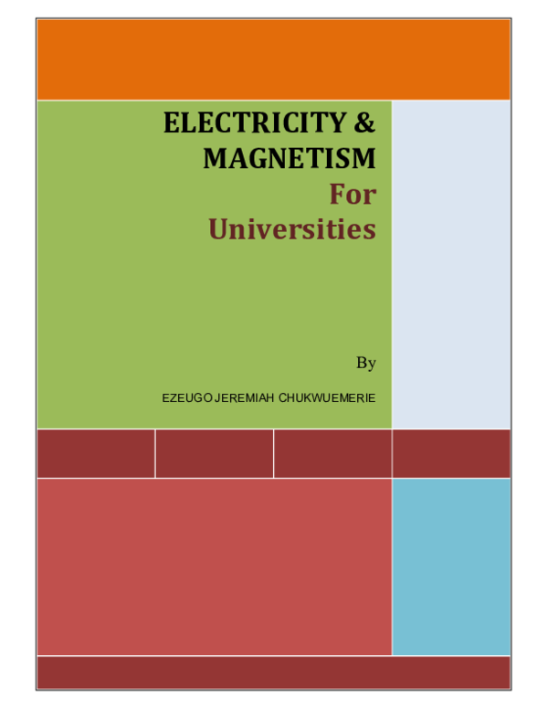 (PDF) ELECTRICITY & MAGNETISM For Universities (Textbook)