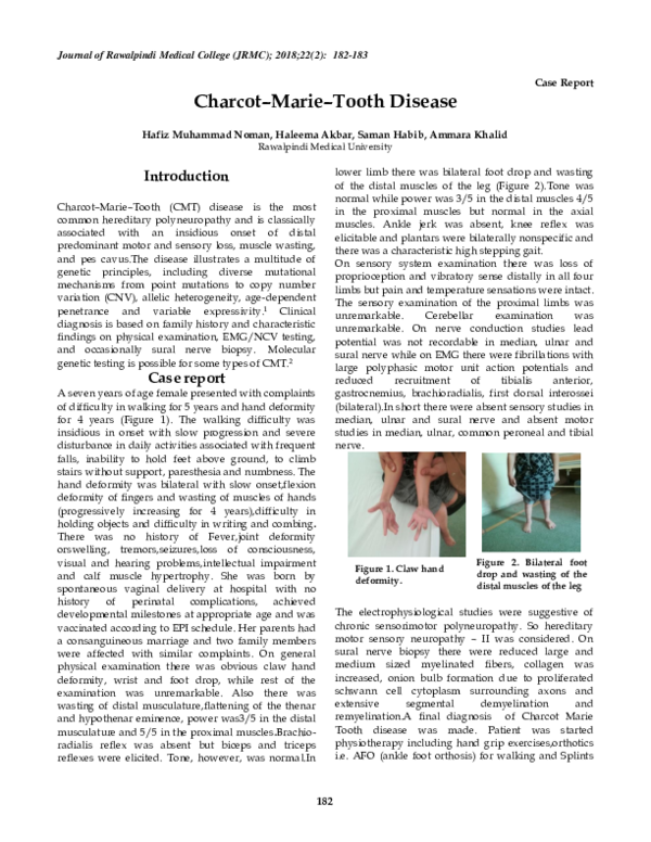 (PDF) Charcot–Marie–Tooth Disease