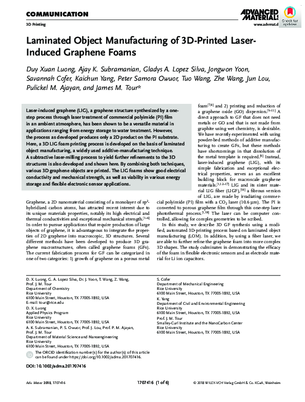 (PDF) Laminated Object Manufacturing of 3D-Printed Laser-Induced ...