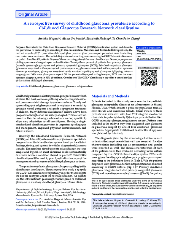(PDF) A retrospective survey of childhood glaucoma prevalence according ...