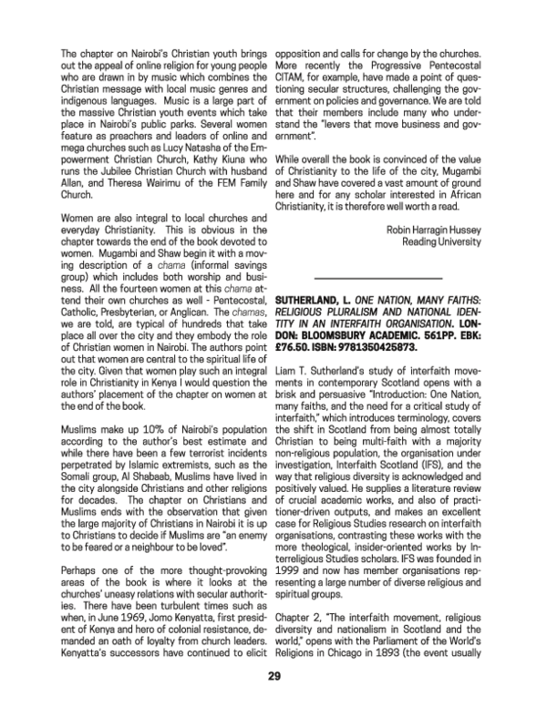 (PDF) Review of Liam T. Sutherland, One Nation, Many Faiths: Religious ...