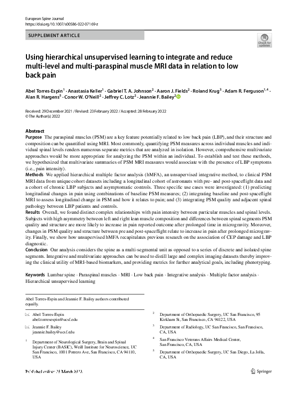 (PDF) Using hierarchical unsupervised learning to integrate and reduce multi-level and multi ...