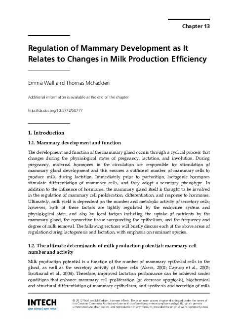 (PDF) Milk Production - An Up-to-Date Overview of Animal Nutrition ...