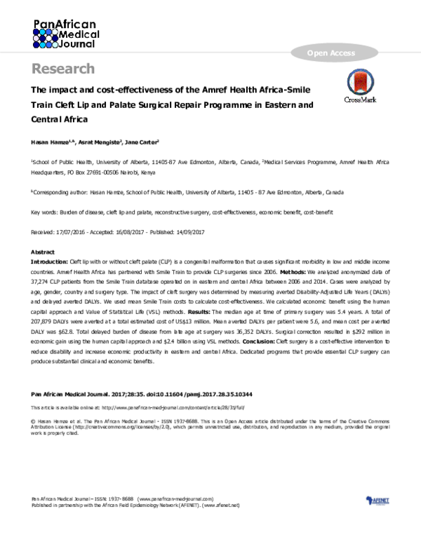 (PDF) The impact and cost-effectiveness of the Amref Health Africa ...