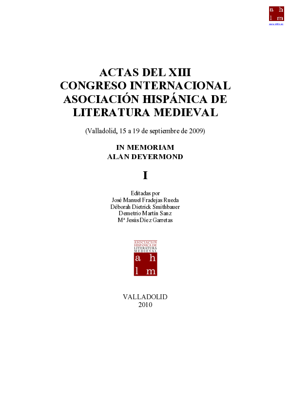 (PDF) Garci Rodríguez de Montalvo, autor del Amadís de Gaula