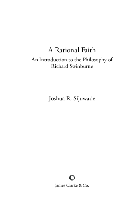 (PDF) A Rational Faith - Introduction