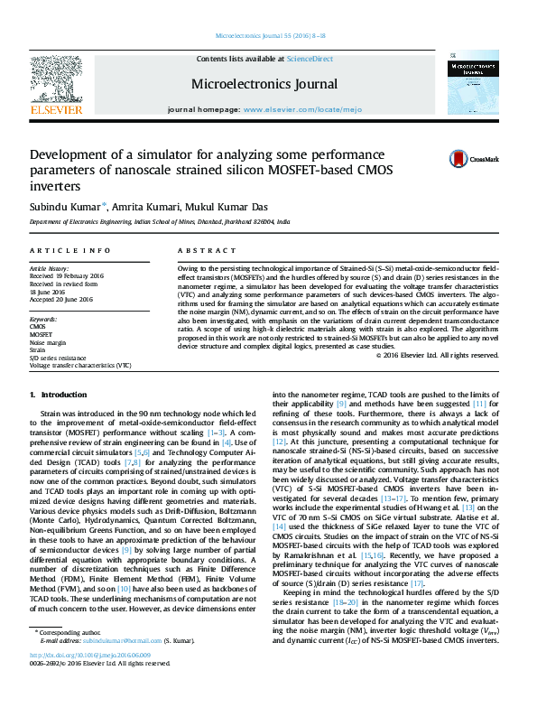(PDF) Development of a simulator for analyzing some performance ...