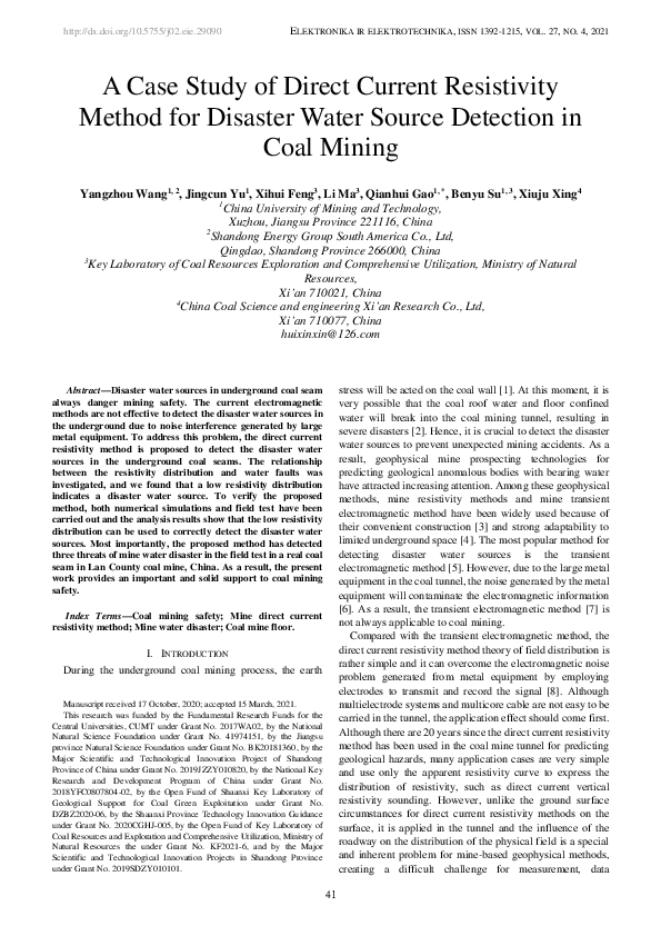 (PDF) A Case Study of Direct Current Resistivity Method for Disaster ...