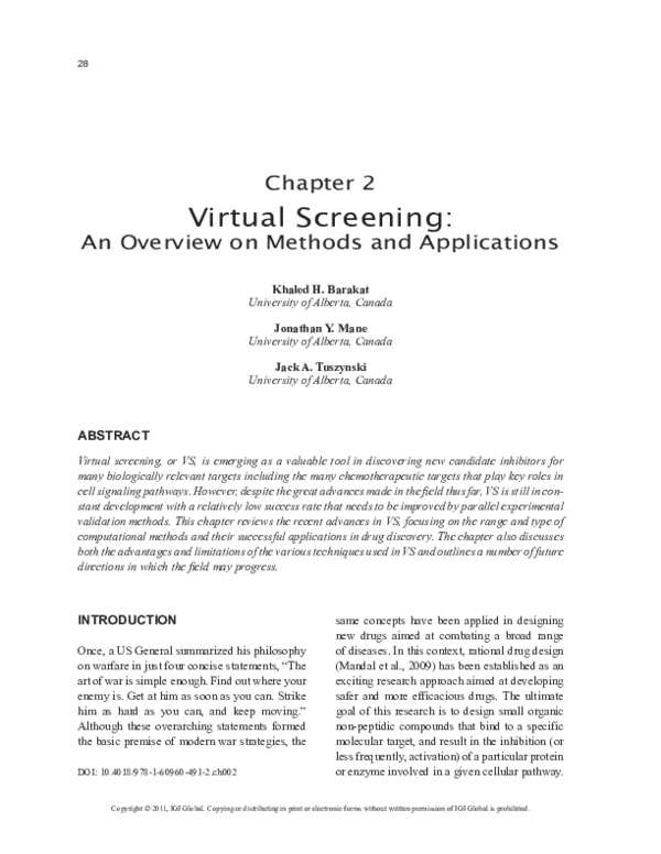 (PDF) Virtual Screening