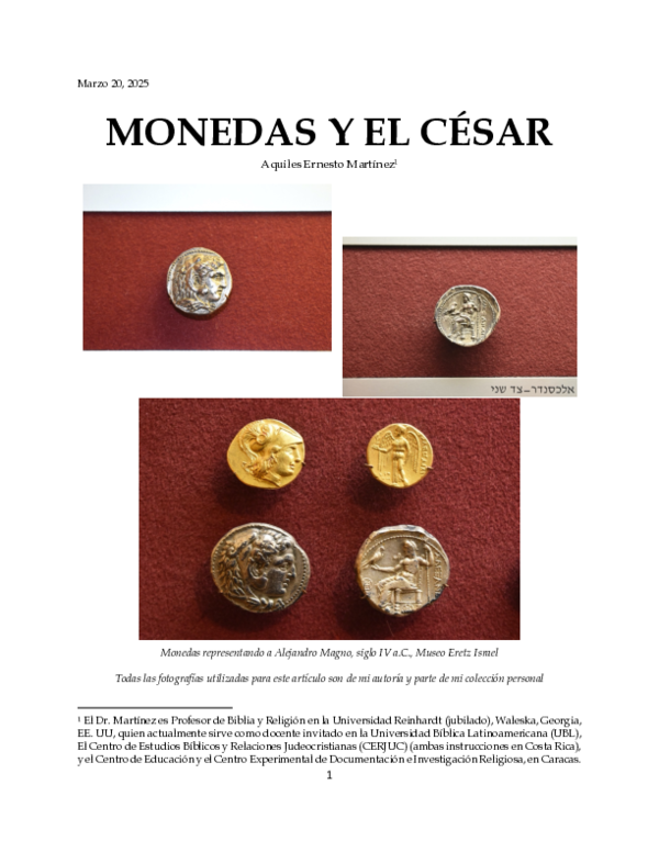 (PDF) ESTAMPAS BÍBLICAS - Monedas y el César
