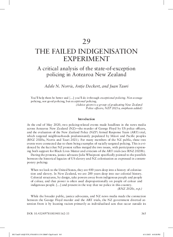 (PDF) THE FAILED INDIGENISATION EXPERIMENT A critical analysis of the state-of-exception ...