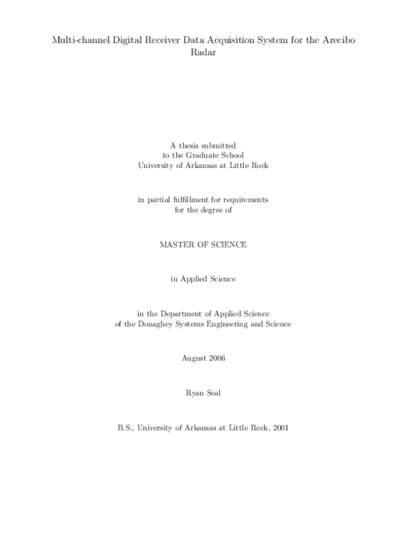 (PDF) Multi-channel Digital Receiver Data Acquisition System for the ...