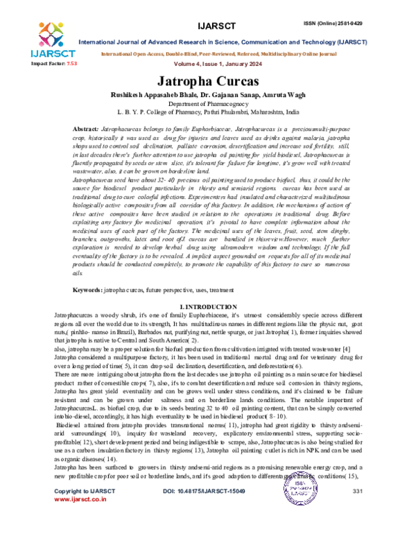 (PDF) Jatropha Curcas