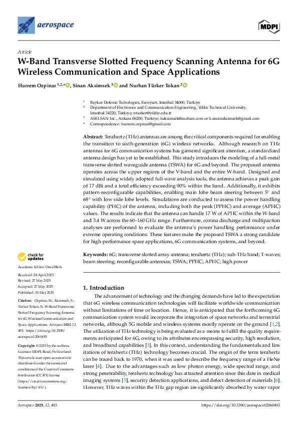 (PDF) W-Band Transverse Slotted Frequency Scanning Antenna for 6G ...