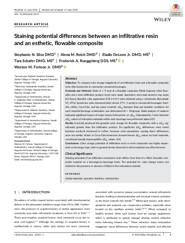 (PDF) Staining potential differences between an infiltrative resin and ...