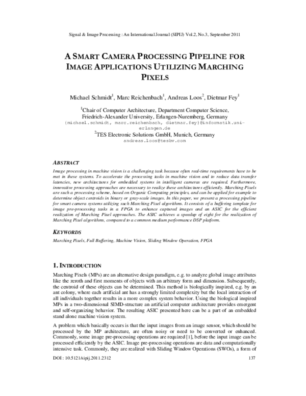 (PDF) A Smart Camera Processing Pipeline for Image Applications ...
