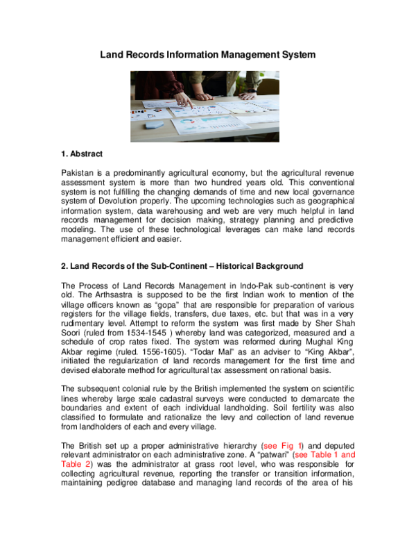(PDF) Land Records Information Management System
