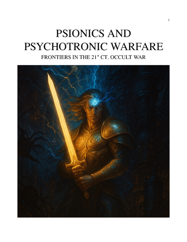(PDF) Psionics and Psychotronic Warfare - Frontiers in the 21st Ct. Occult War