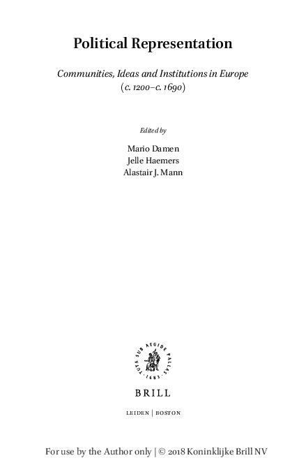 (PDF) An Introduction: Political Representation