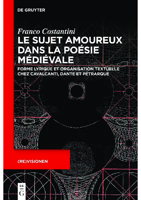 (PDF) Le sujet amoureux dans la poésie médiévale. Forme lyrique et ...