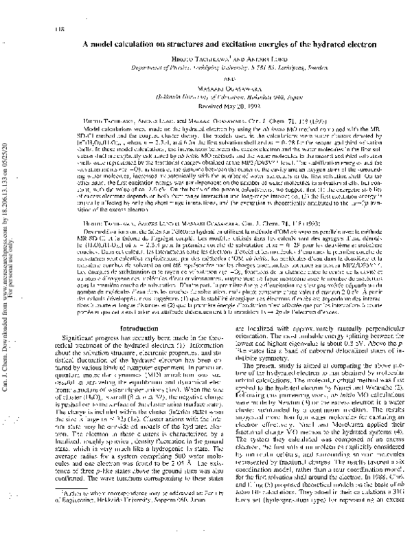 (PDF) A model calculation on structures and excitation energies of the ...