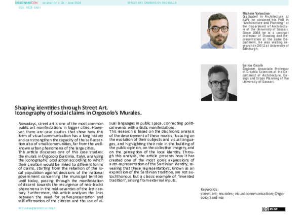 (PDF) Shaping identities through Street Art. Iconography of social ...