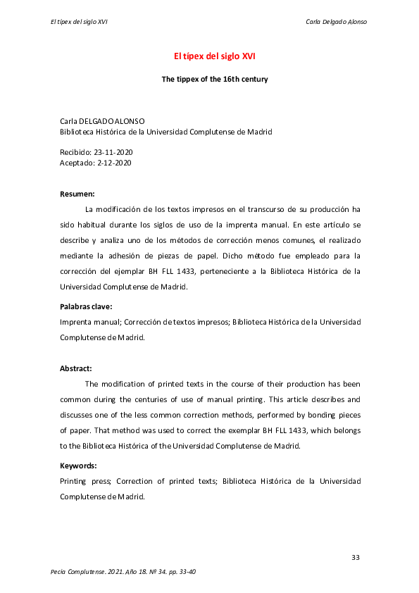 (PDF) El típex del siglo XVI