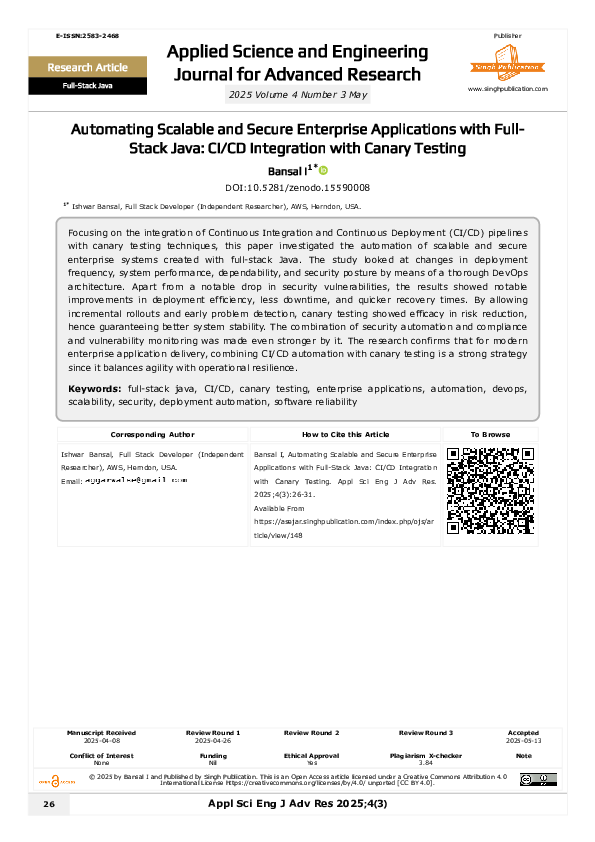 (PDF) Automating Scalable and Secure Enterprise Applications with Full ...