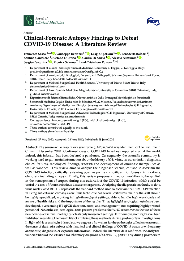 (PDF) Clinical-Forensic Autopsy Findings to Defeat COVID-19 Disease: A ...