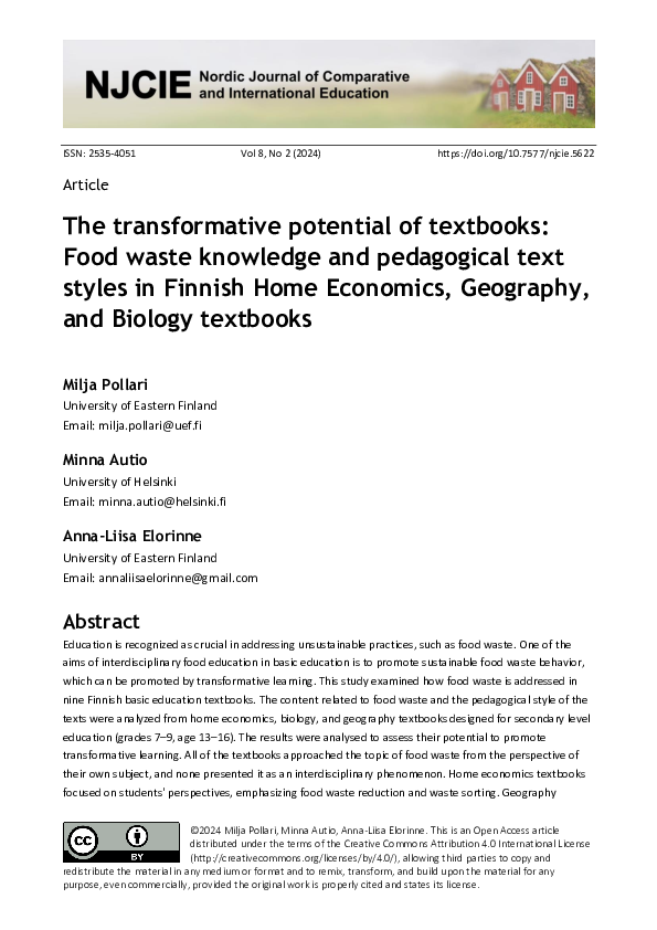 (PDF) The transformative potential of textbooks