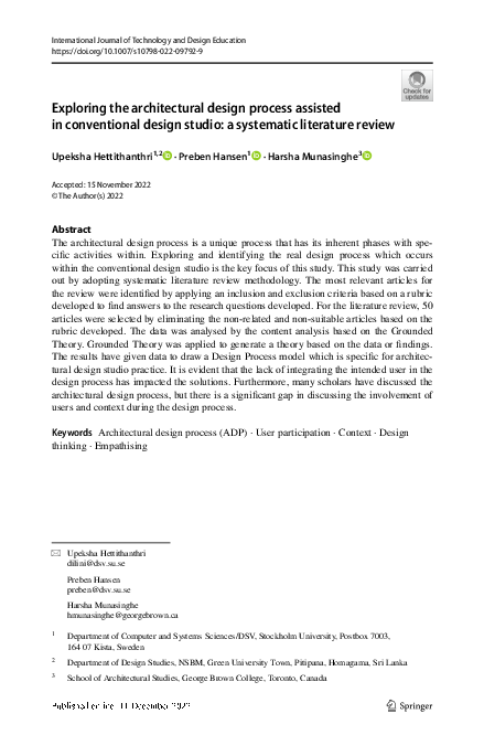 (PDF) Exploring the architectural design process assisted in ...