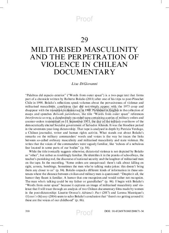 (PDF) 29 MILITARISED MASCULINITY AND THE PERPETRATION OF VIOLENCE IN ...