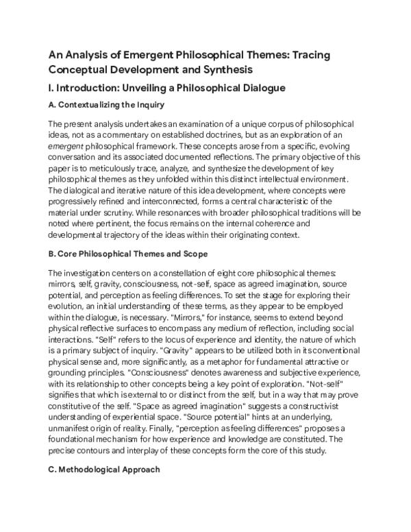 (PDF) An Analysis of Emergent Philosophical Themes: Tracing Conceptual ...