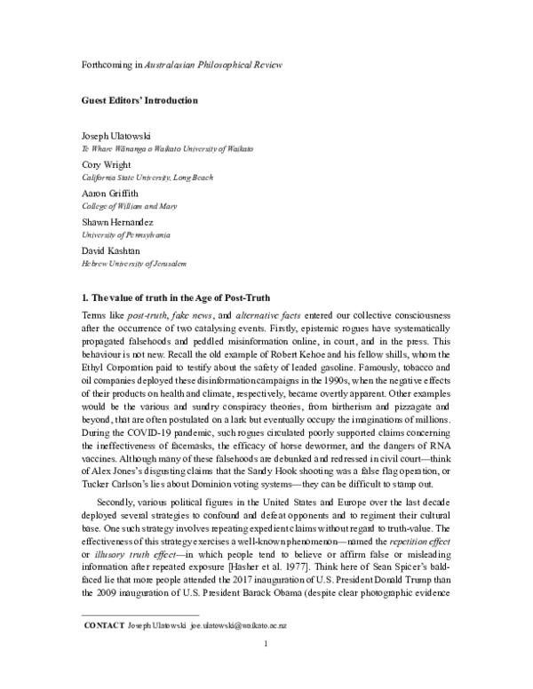 (PDF) Guest Editors' Introduction