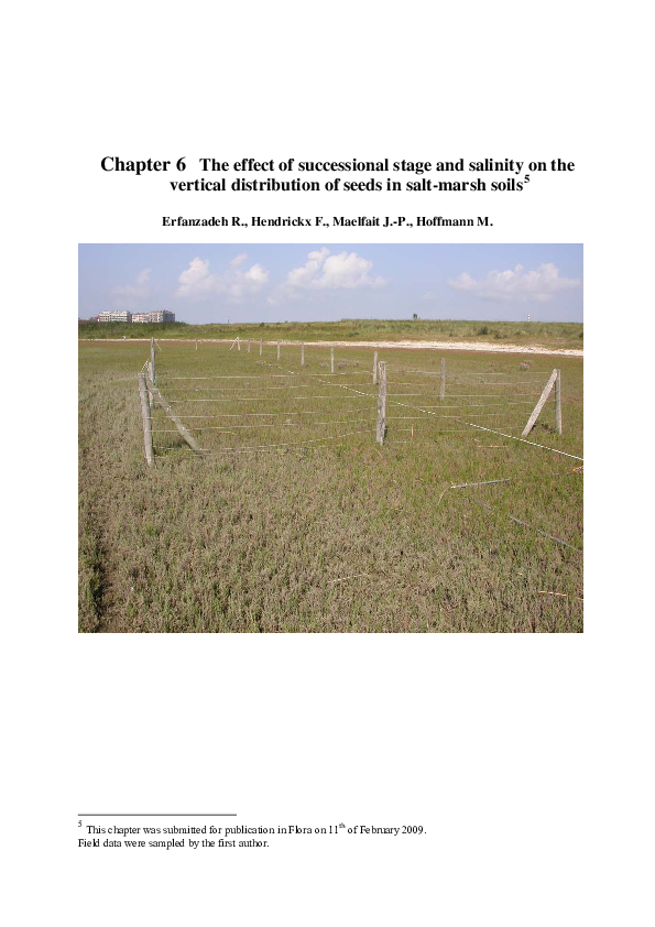 (PDF) The effect of successional stage and salinity on the vertical ...