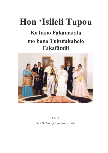(PDF) Tohi Fakamatala Famili 'Isileli Tupou