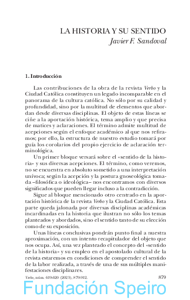 (PDF) La historia y su sentido