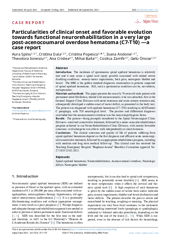 (PDF) Particularities of clinical onset and favorable evolution towards ...