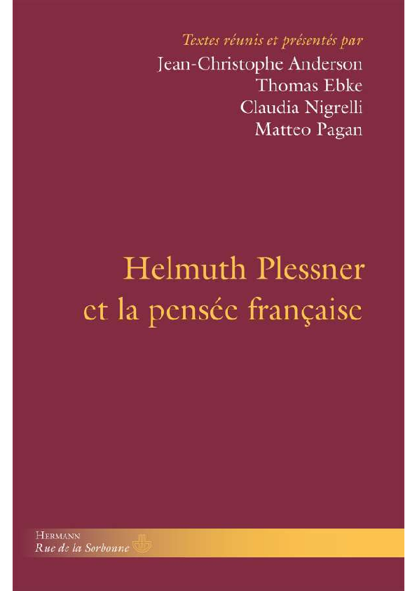 (PDF) Helmuth Plessner et la pensée française