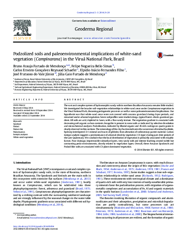 (PDF) Podzolized soils and paleoenvironmental implications of white ...