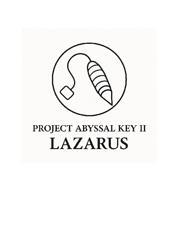 (PDF) Project Abyssal Key II: Lazarus — A Formal Proposal for Mantle ...