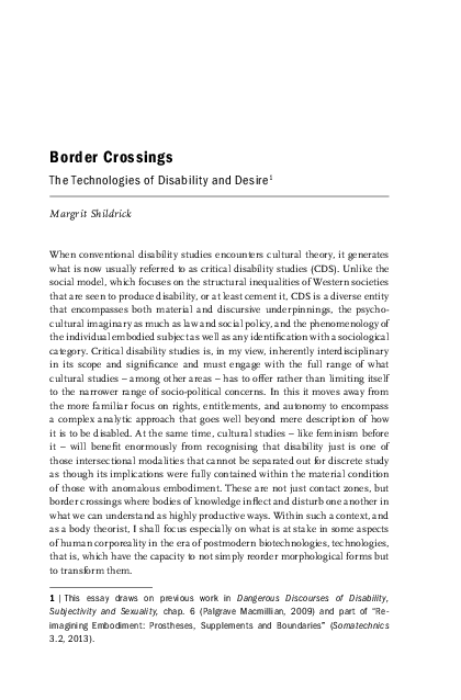 (PDF) Border Crossings