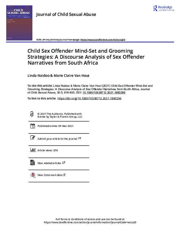 (PDF) Child Sex Offender Mind-Set and Grooming Strategies: A Discourse ...