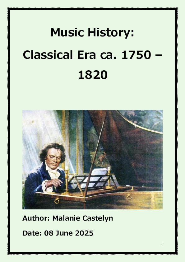 (PDF) Music History Classical Era